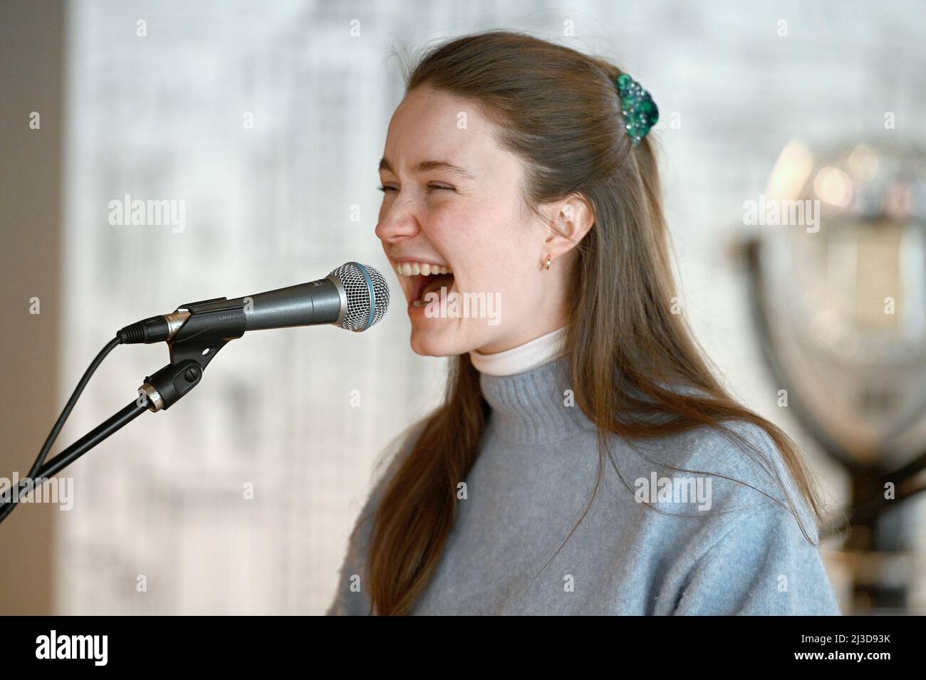 New York, USA. 07th Apr, 2022. Norwegian singer-songwriter Sigrid ...
