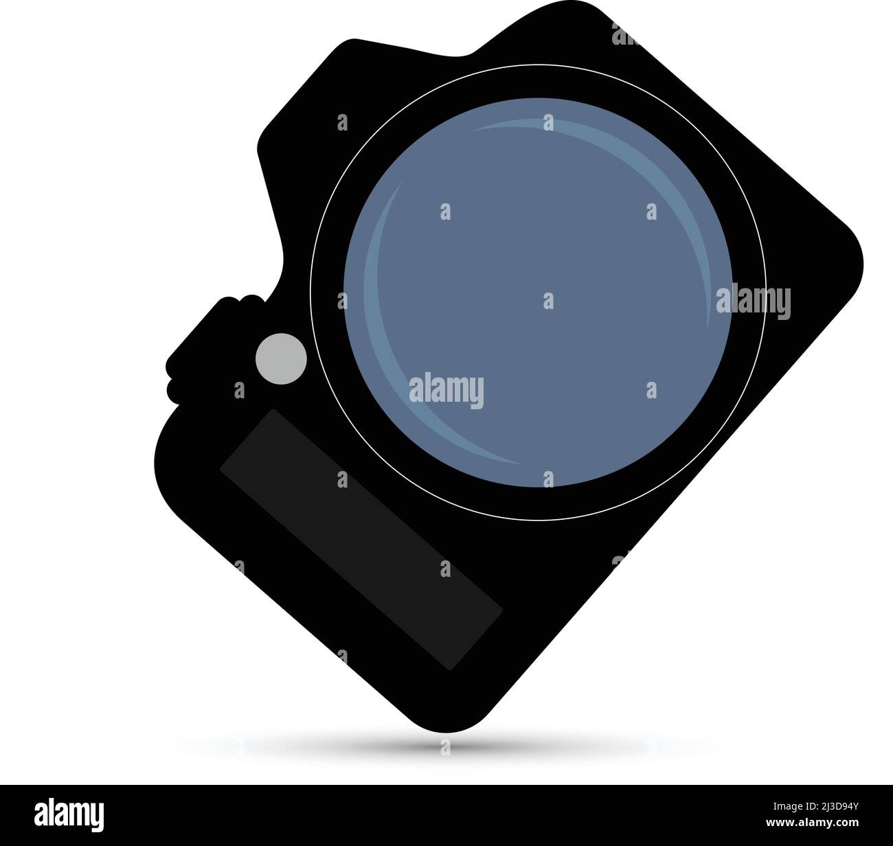 SLR photo camera vector on white background Stock Vector Image & Art ...