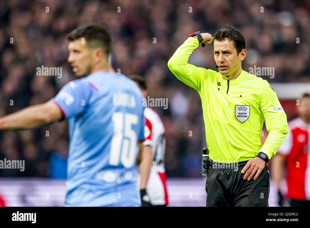 ROTTERDAM, 07-04-2022, UEFA Europa Conference league quarter finals ...