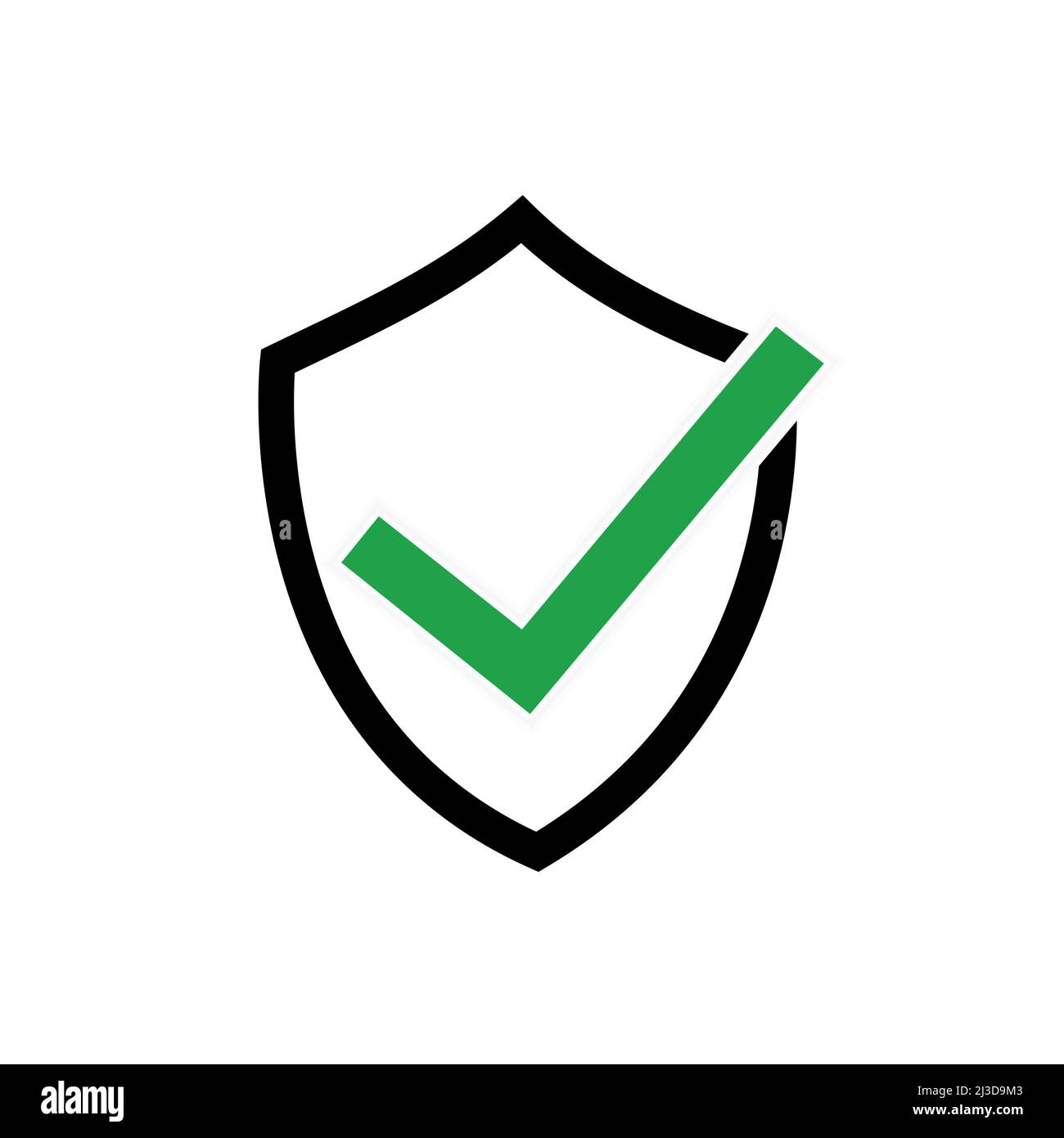 Shield with checkmark symbol for download Stock Vector Image & Art - Alamy