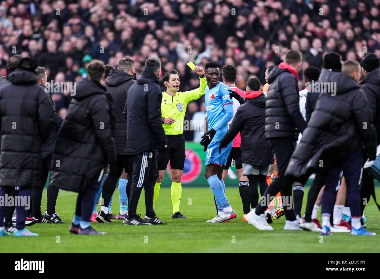 Rotterdam - Referee Halil Umut Meler during the match between Feyenoord ...