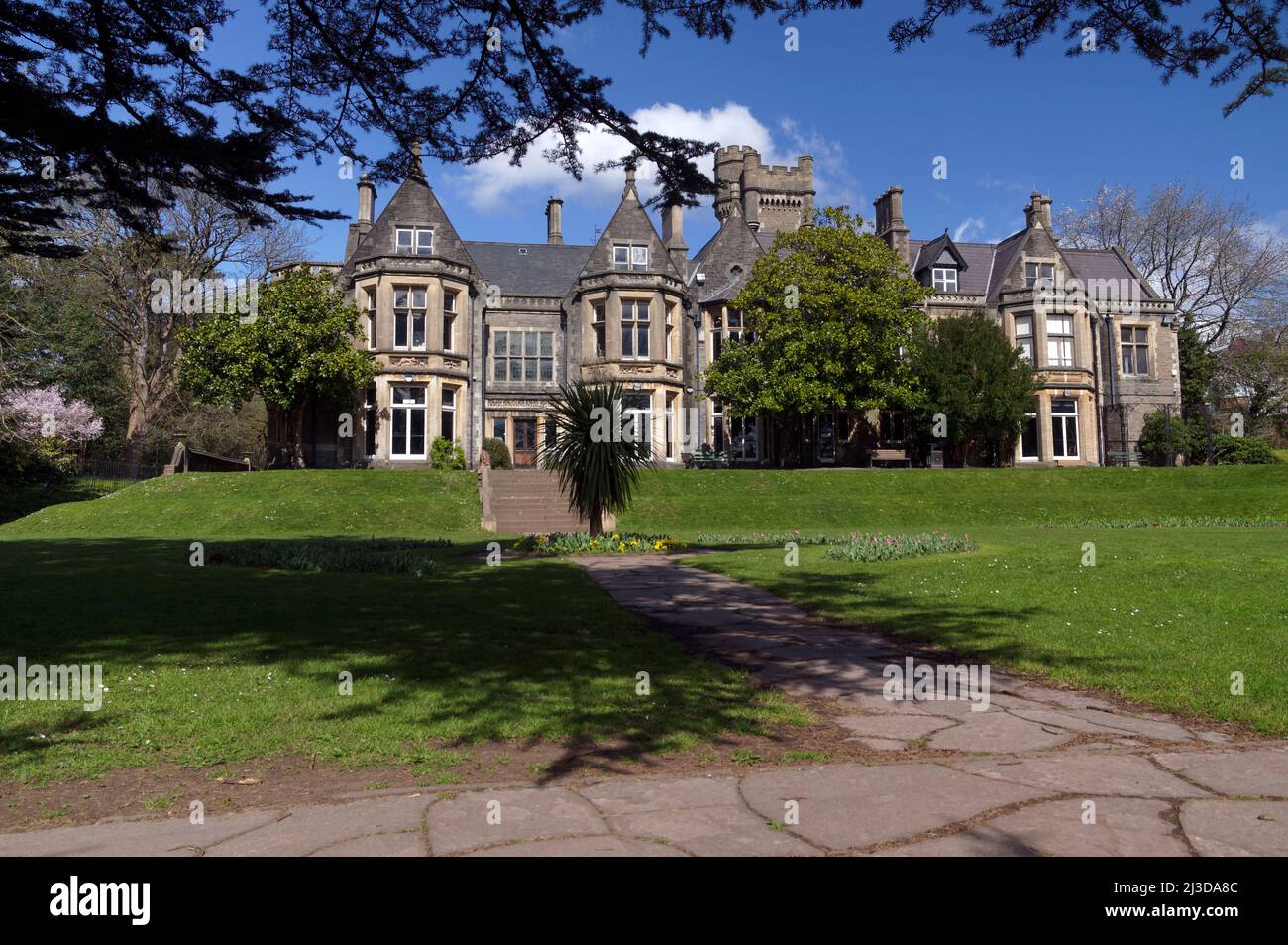 Insole Court Victorian house and gardens open the public Stock Photo ...