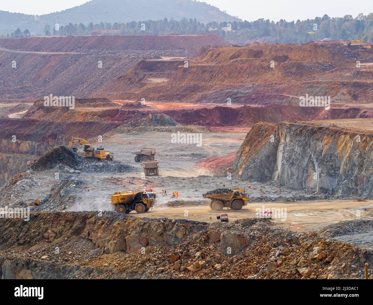 Cerro Colorado mine currently in open pit exploitation in Riotinto ...