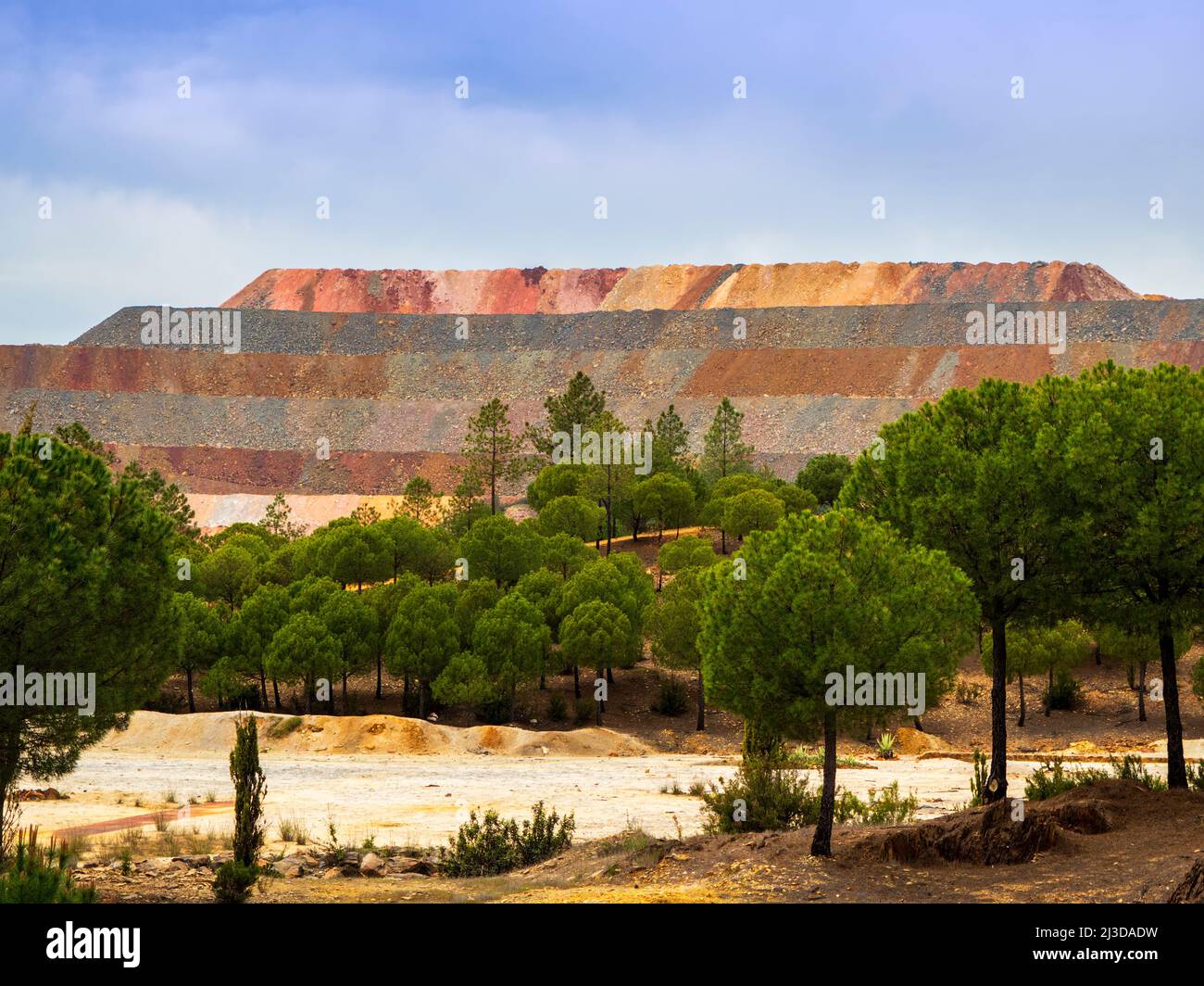 Cerro Colorado mine currently in open pit exploitation in Riotinto ...