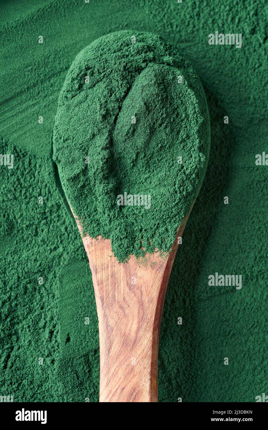 Spirulina algae powder top hi-res stock photography and images - Alamy