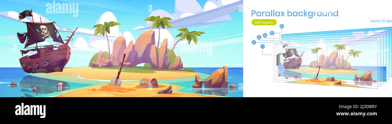 Animation Island Beach