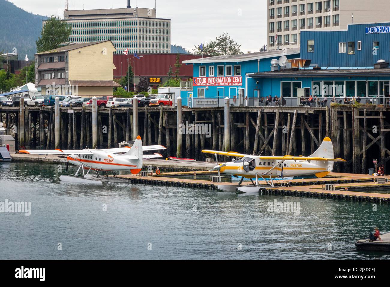 The Waterfront In Juneau Alaska With de Havilland Canada DHC-3 Otter ...
