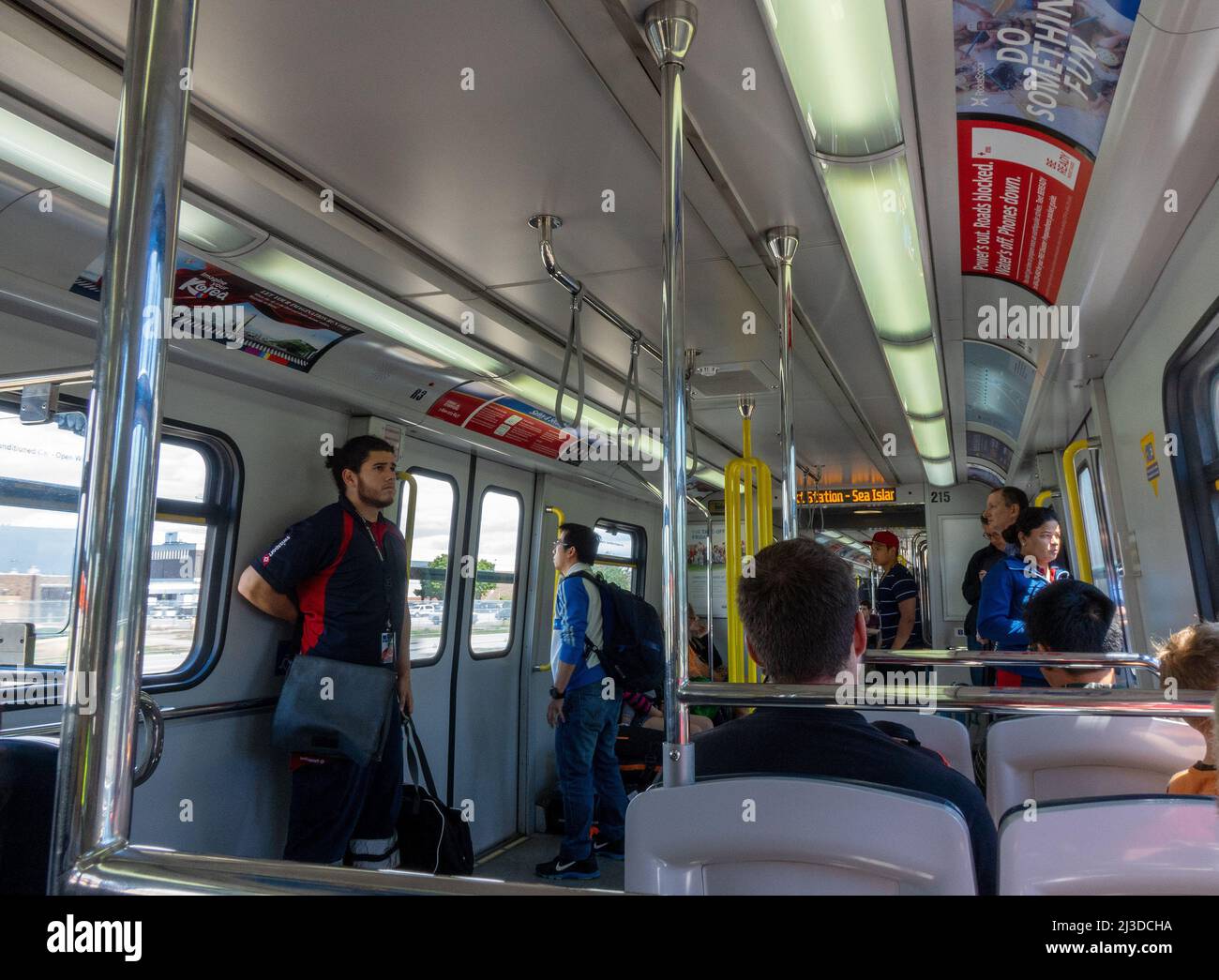 Interior Of The Canada Line Sky Train Vancouver Airport Train Interior ...