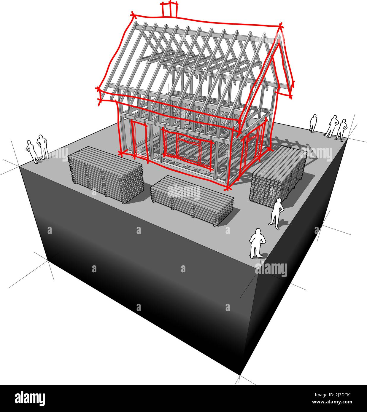Doodle framework outline Cut Out Stock Images & Pictures - Alamy