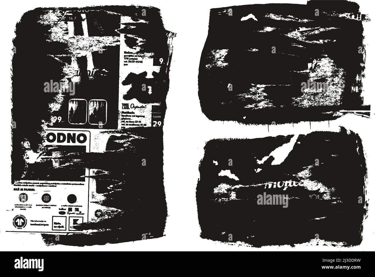 Ripped & Torn Paper Background Grunge Punk Style High Detail Abstract ...