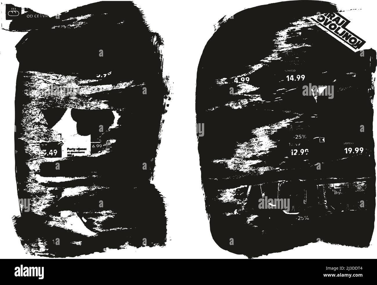 Ripped & Torn Paper Background Grunge Punk Style High Detail Abstract ...