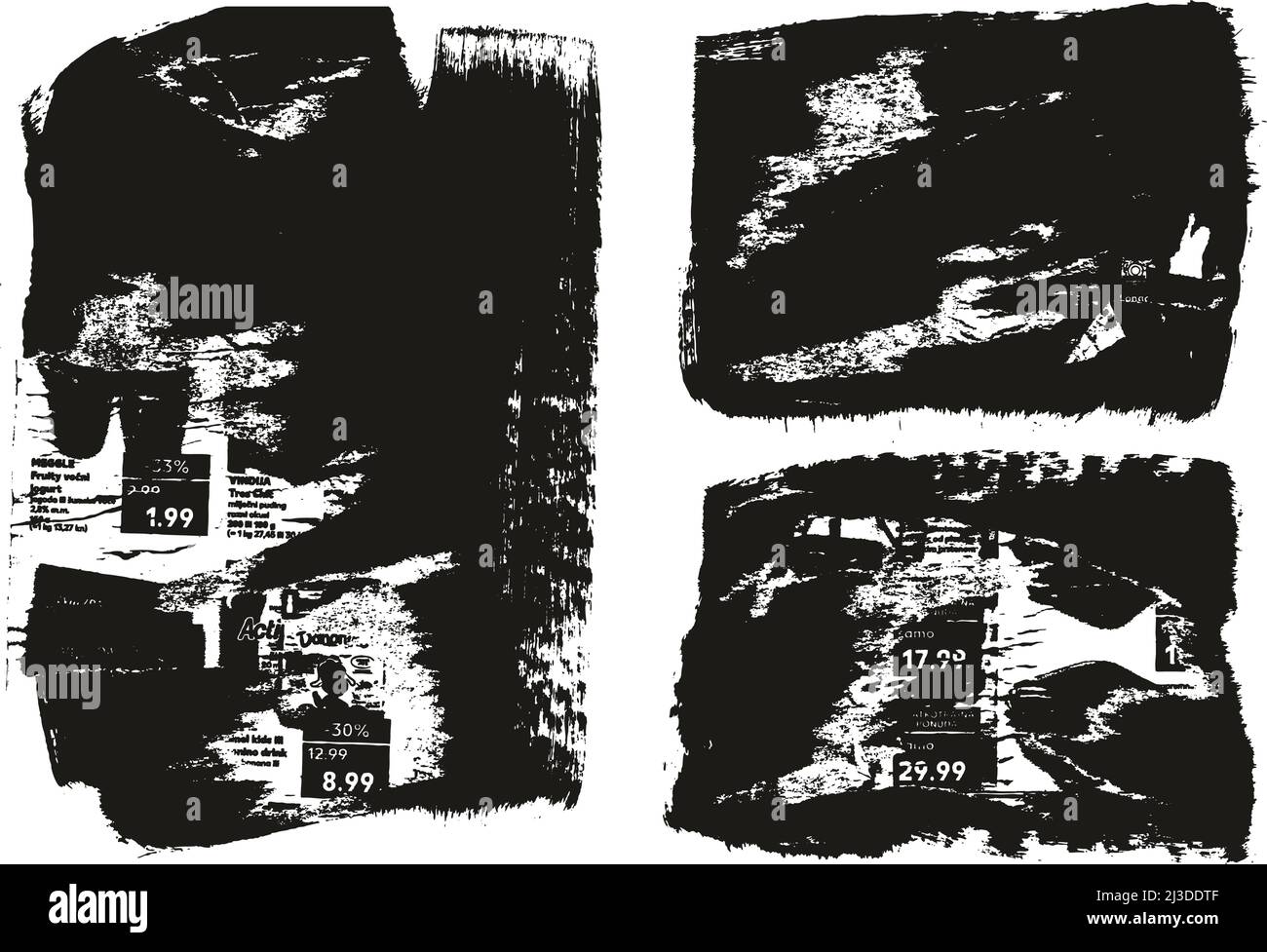 Ripped & Torn Paper Background Grunge Punk Style High Detail Abstract ...