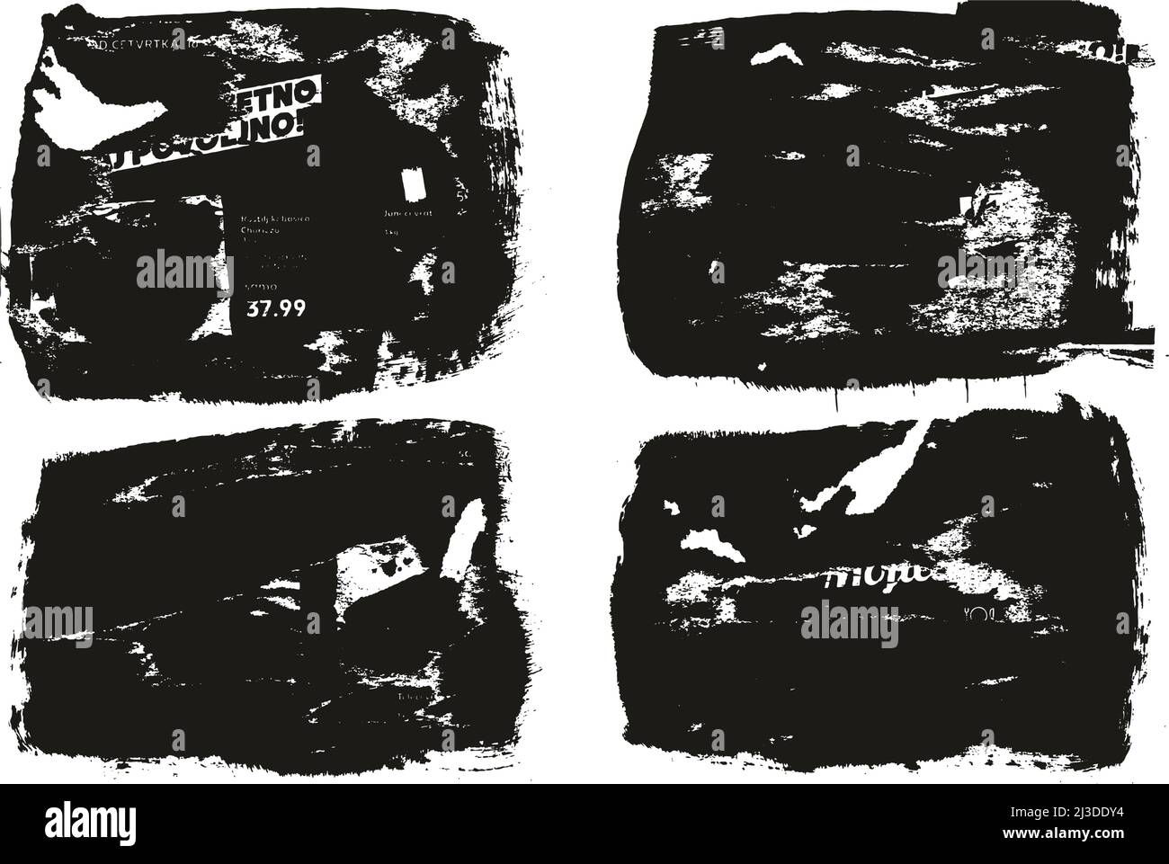 Ripped & Torn Paper Background Grunge Punk Style High Detail Abstract ...