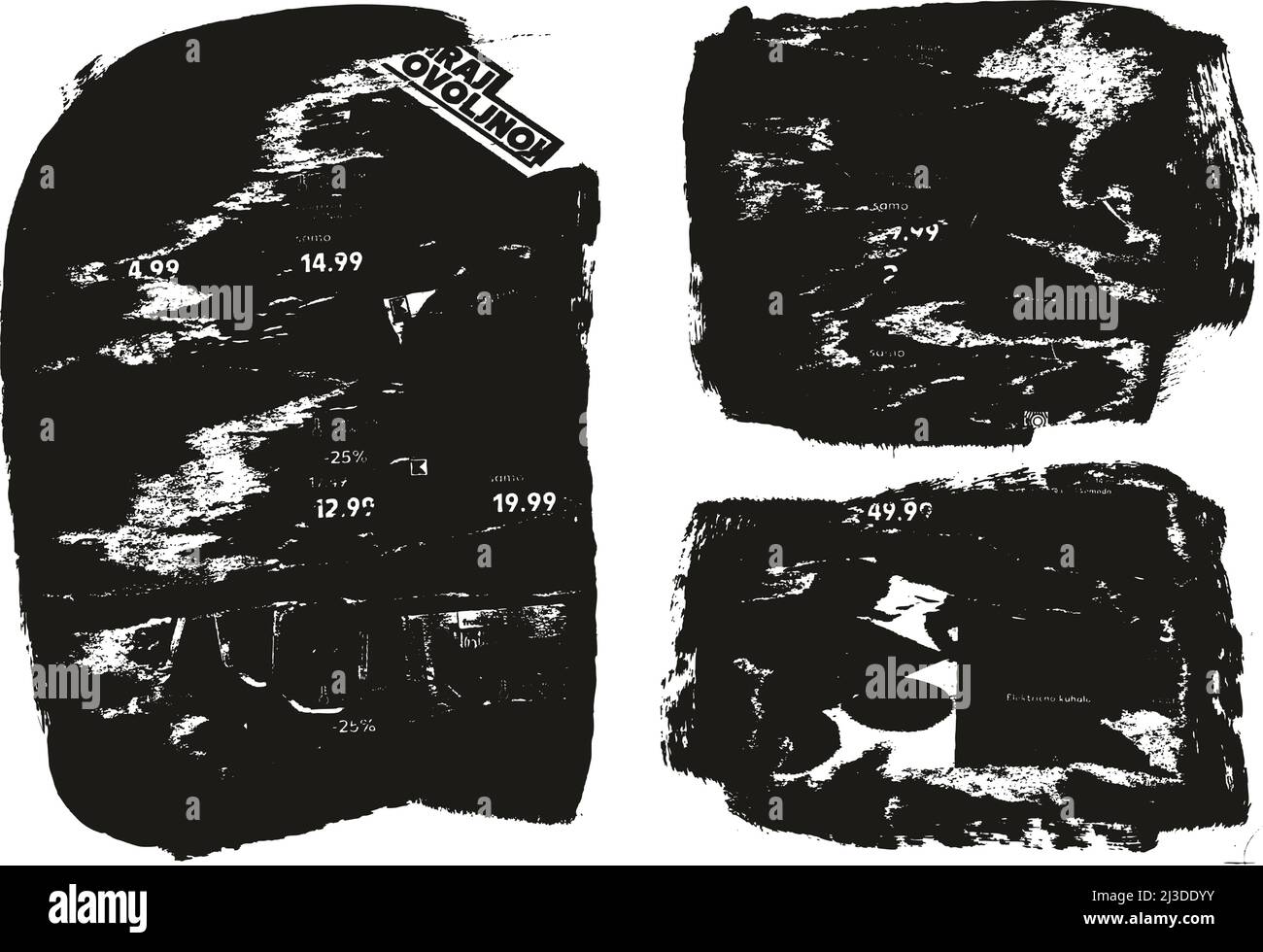 Ripped & Torn Paper Background Grunge Punk Style High Detail Abstract ...