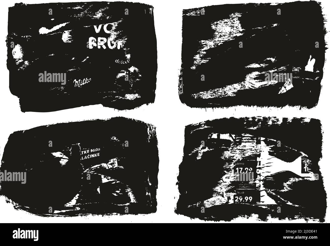 Ripped & Torn Paper Background Grunge Punk Style High Detail Abstract ...