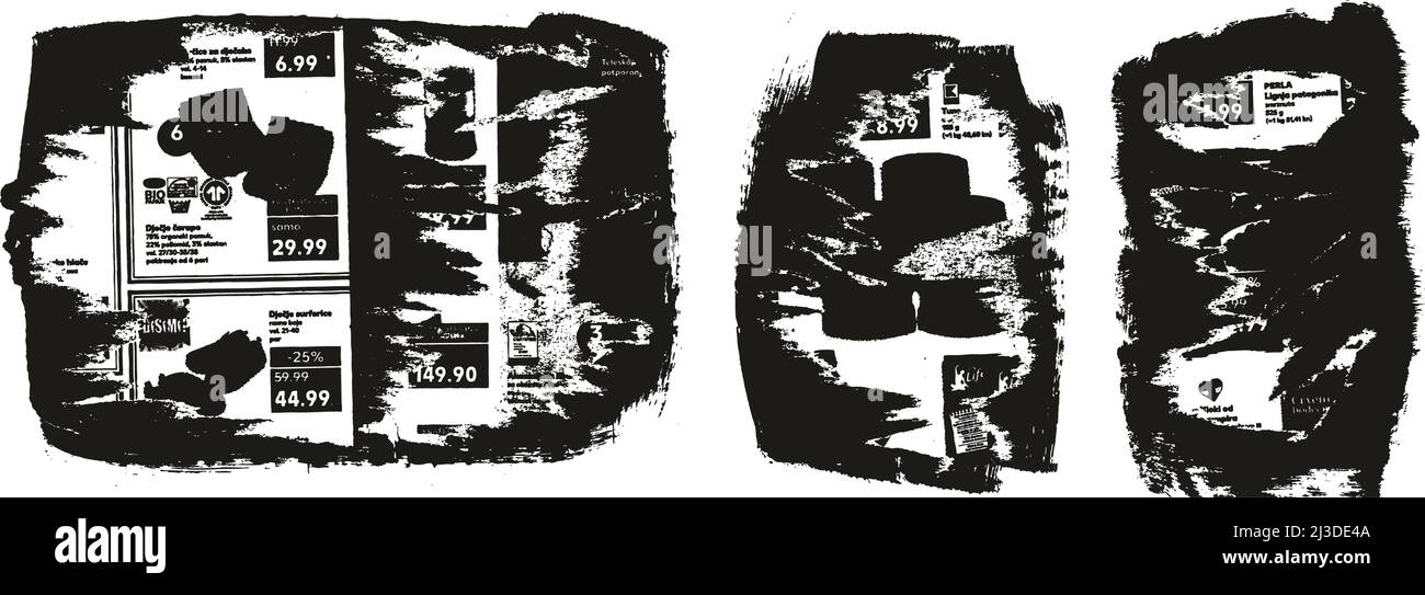 Ripped & Torn Paper Background Grunge Punk Style High Detail Abstract ...