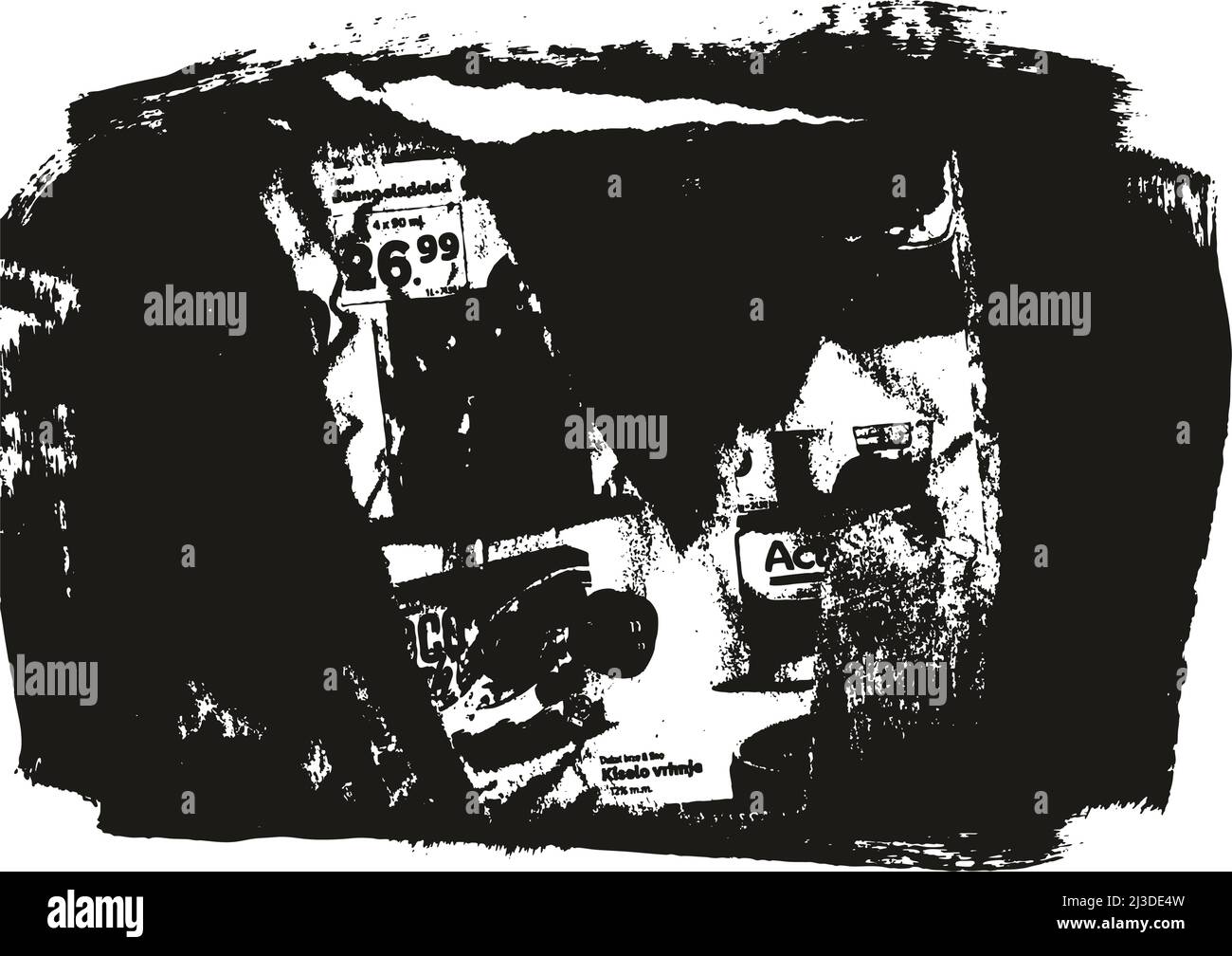 Ripped & Torn Paper Background Grunge Punk Style High Detail Abstract ...