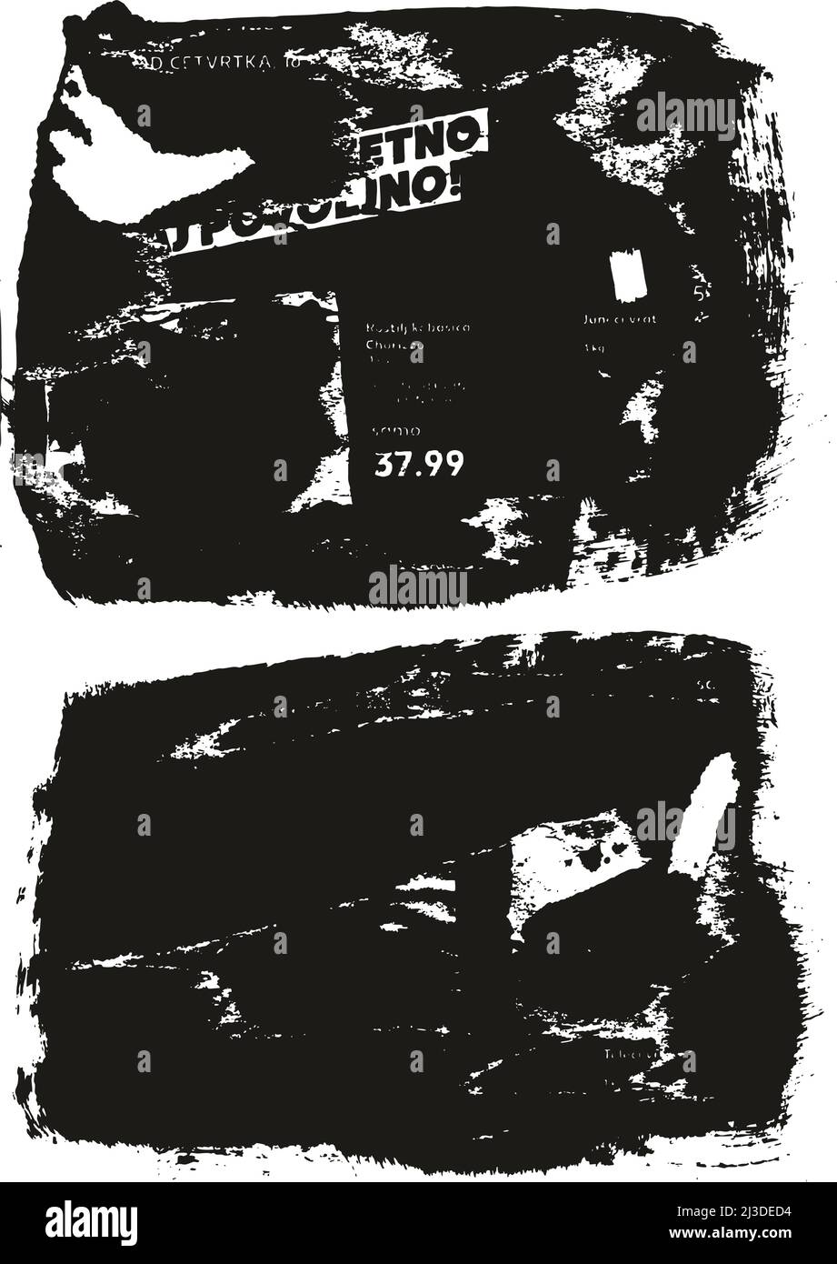 Ripped & Torn Paper Background Grunge Punk Style High Detail Abstract ...