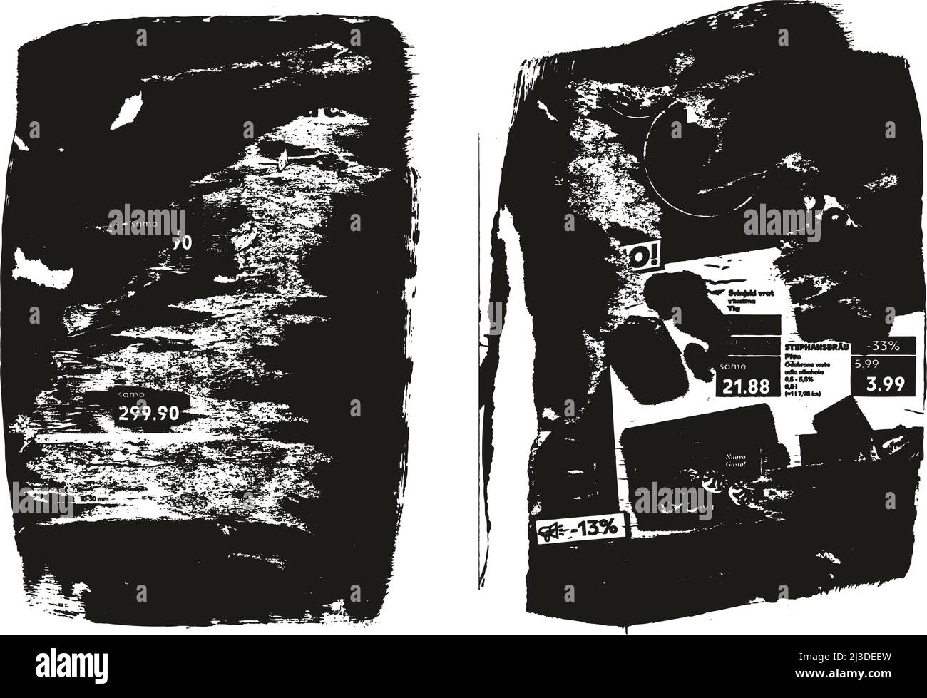 Ripped & Torn Paper Background Grunge Punk Style High Detail Abstract ...