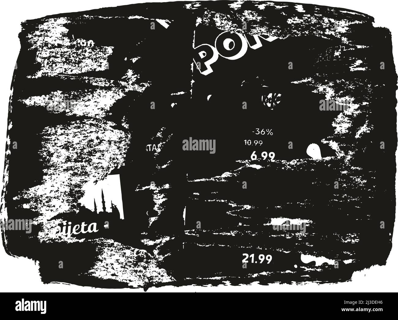 Ripped & Torn Paper Background Grunge Punk Style High Detail Abstract ...