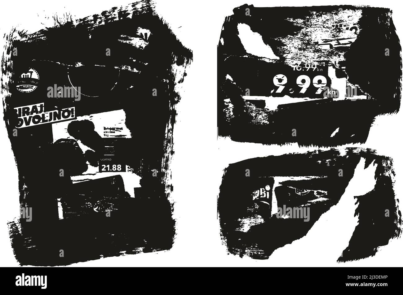 Ripped & Torn Paper Background Grunge Punk Style High Detail Abstract ...