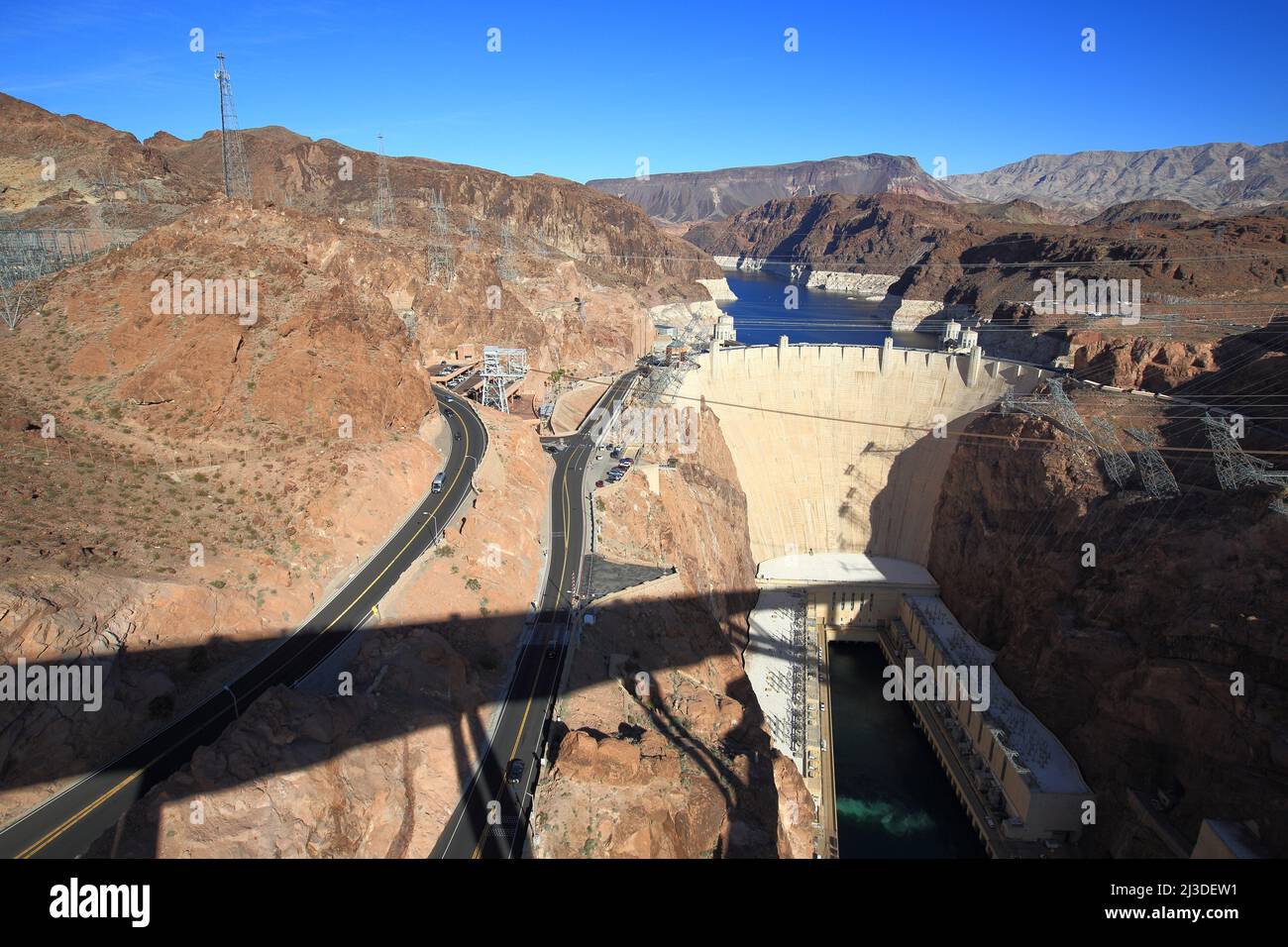 State line hoover dam hi-res stock photography and images - Alamy