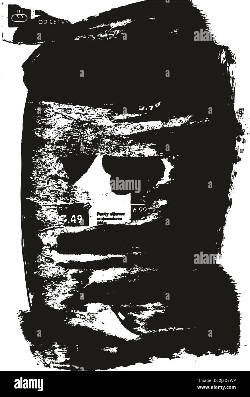 Ripped & Torn Paper Background Grunge Punk Style High Detail Abstract ...