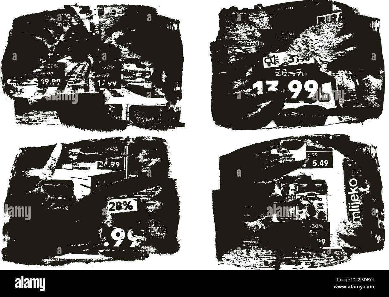 Ripped & Torn Paper Background Grunge Punk Style High Detail Abstract ...