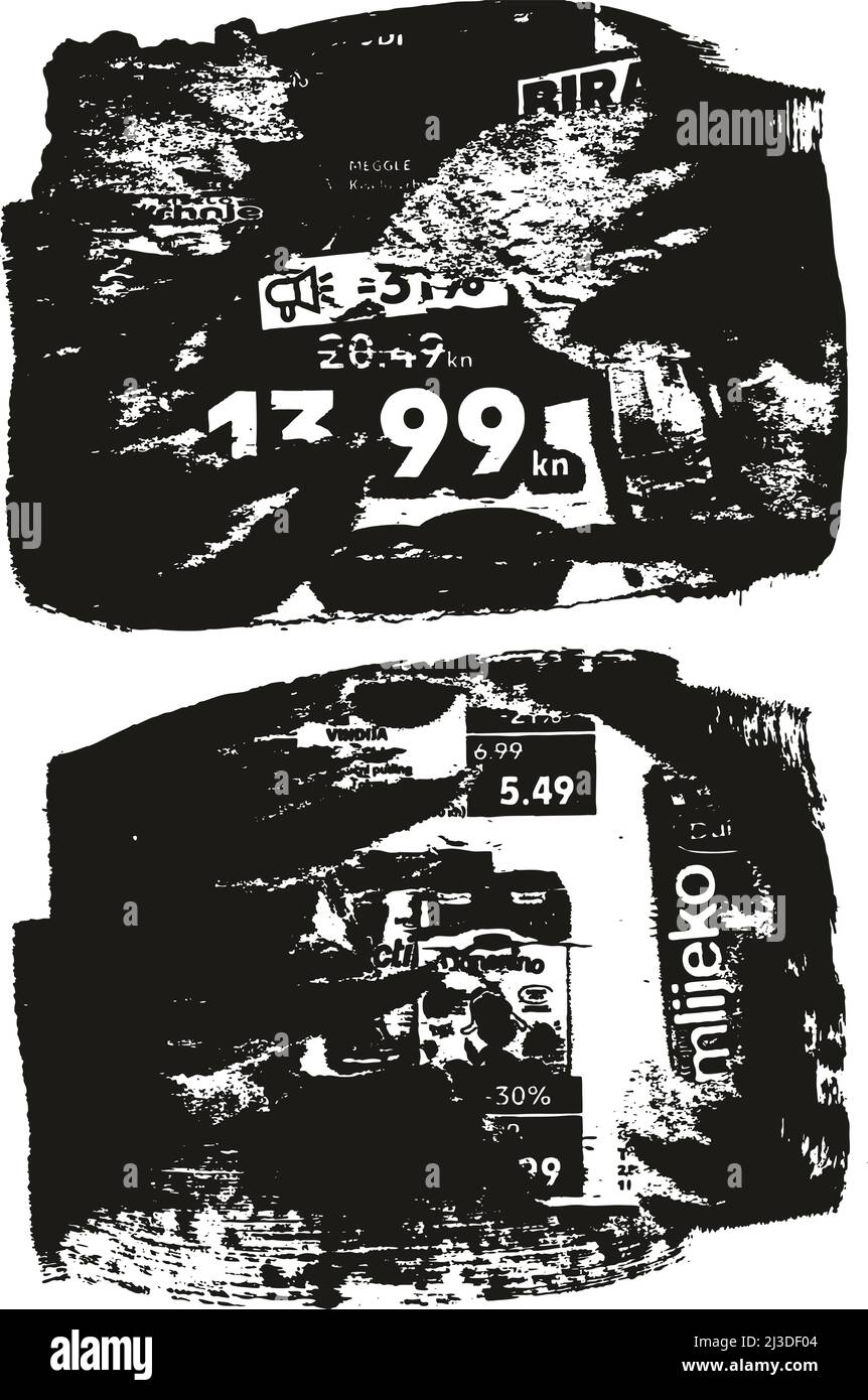 Ripped & Torn Paper Background Grunge Punk Style High Detail Abstract ...