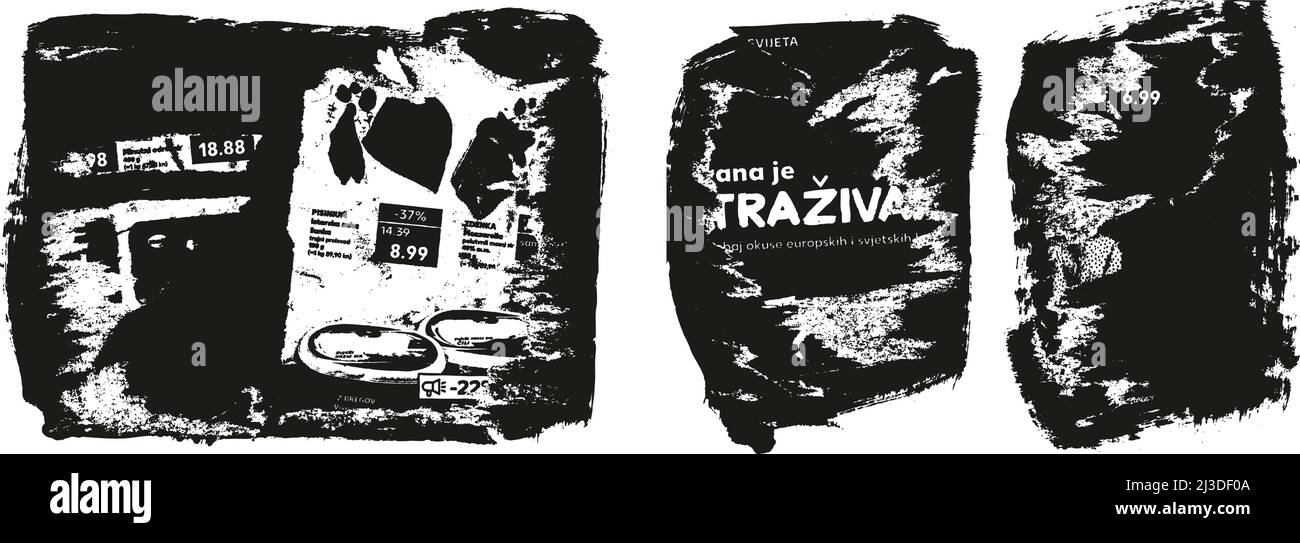 Ripped & Torn Paper Background Grunge Punk Style High Detail Abstract ...