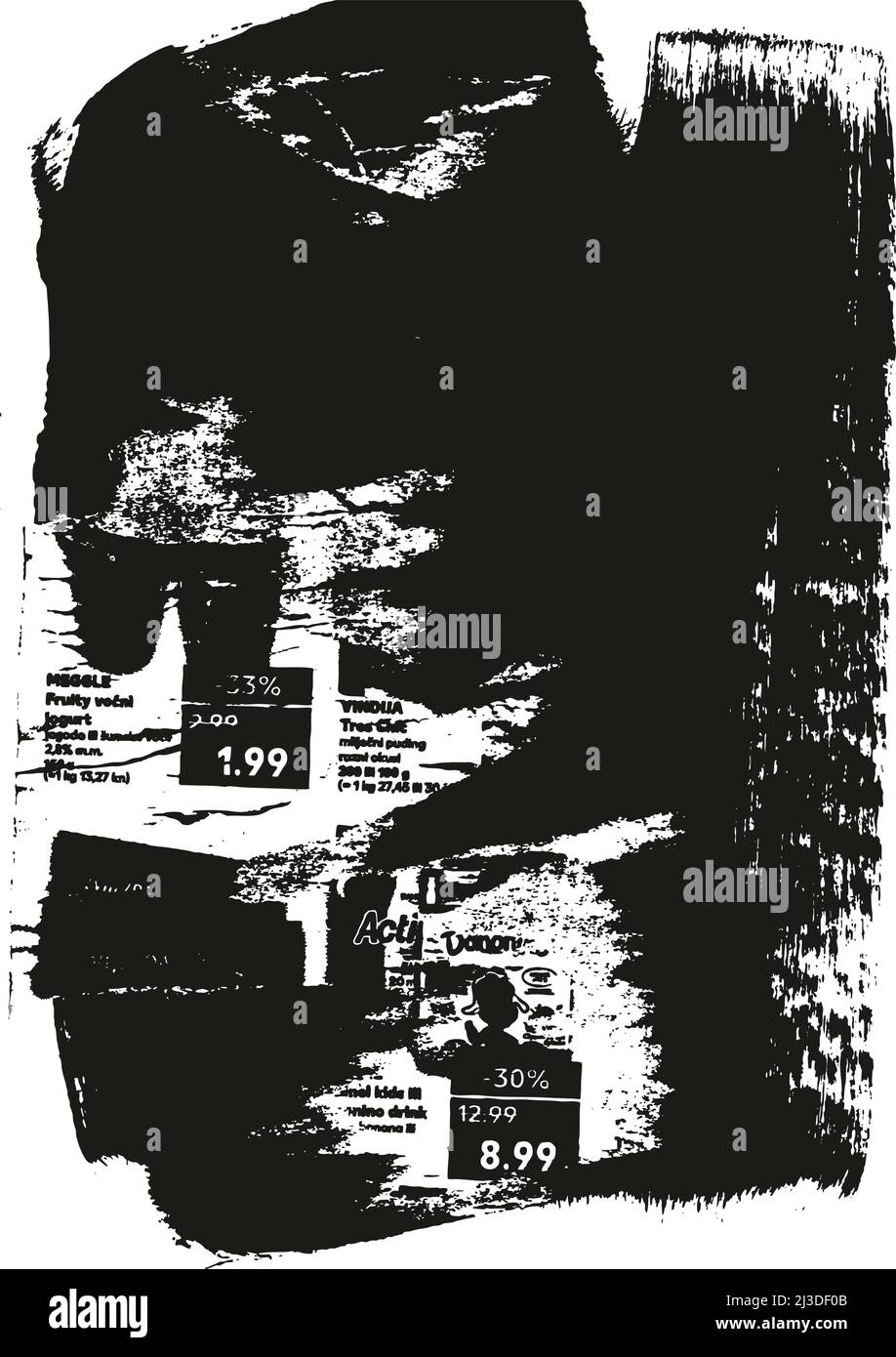 Ripped & Torn Paper Background Grunge Punk Style High Detail Abstract ...