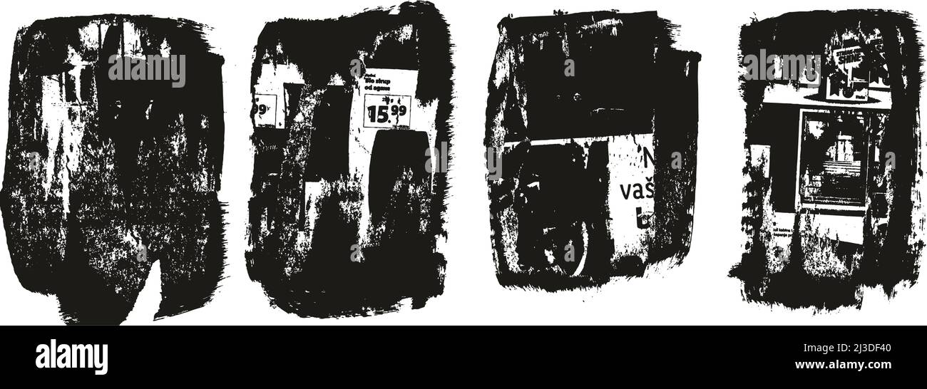 Ripped & Torn Paper Background Grunge Punk Style High Detail Abstract ...