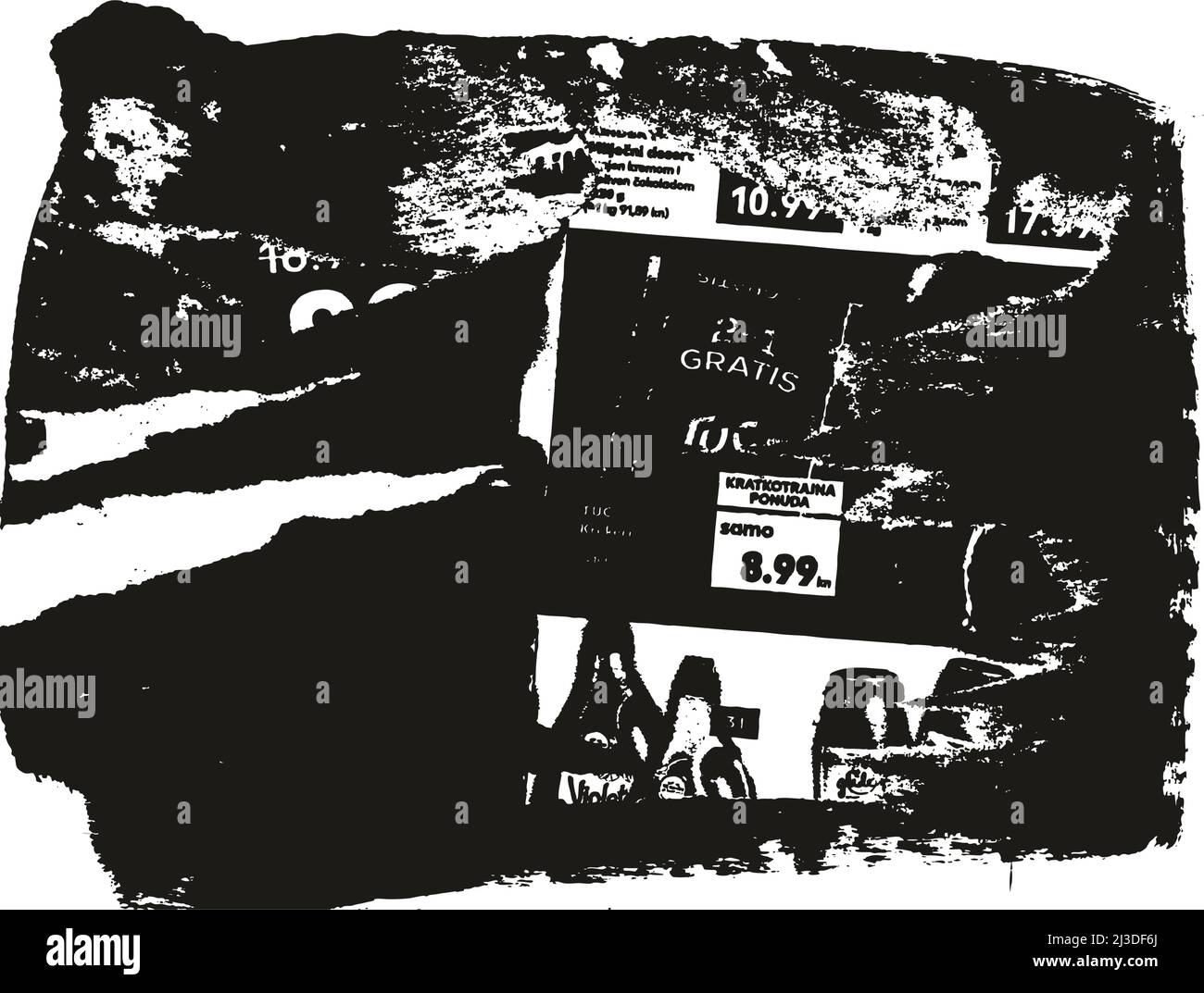 Ripped & Torn Paper Background Grunge Punk Style High Detail Abstract ...