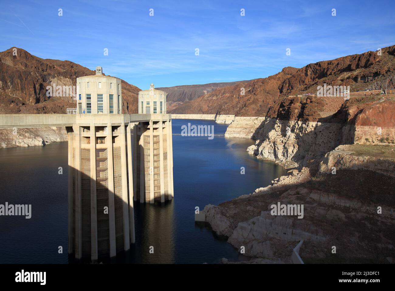 Hoover Dam Intake Towers Stock Photo - Alamy