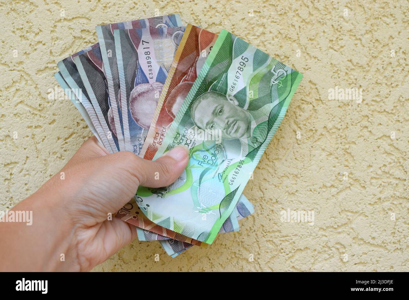 Barbados currency notes hi-res stock photography and images - Alamy