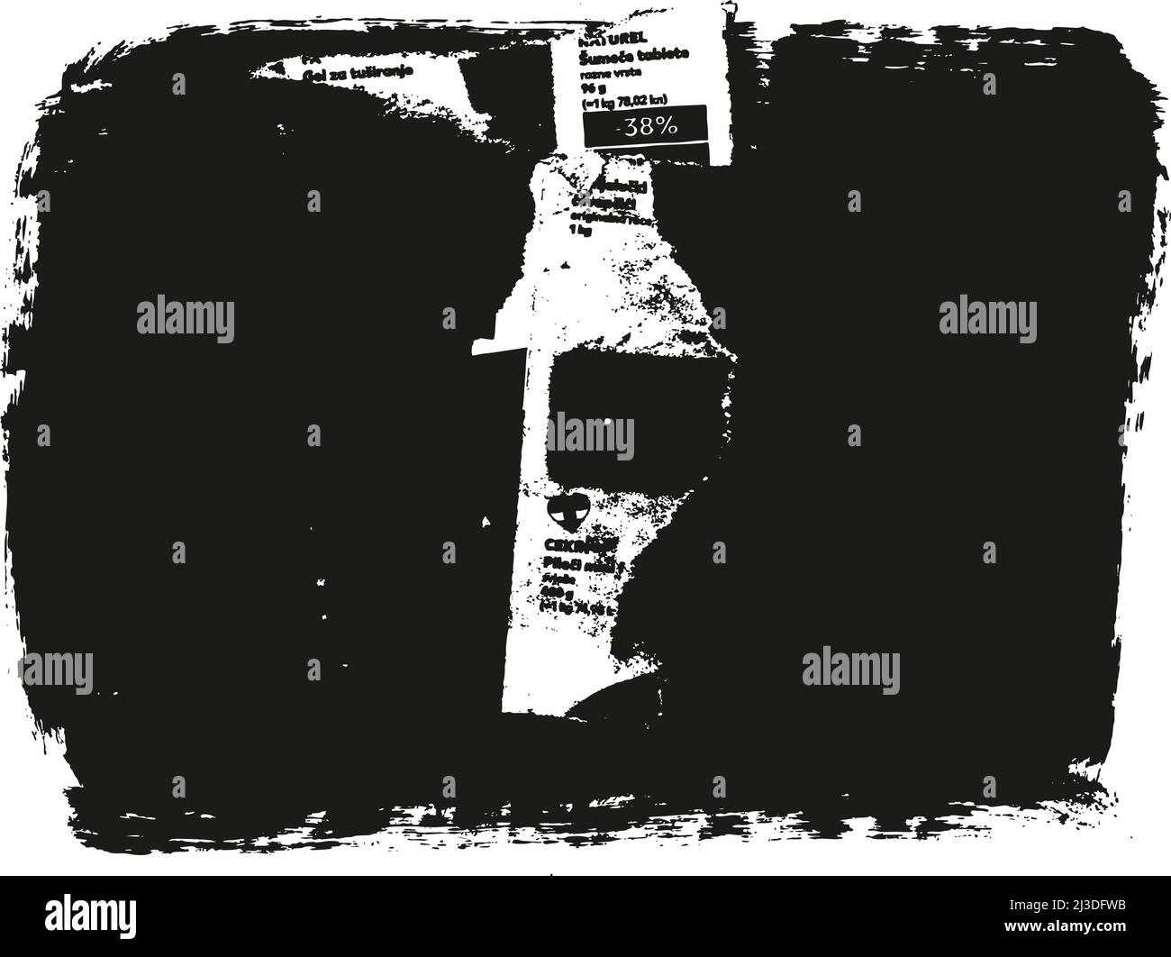 Ripped & Torn Paper Background Grunge Punk Style High Detail Abstract ...