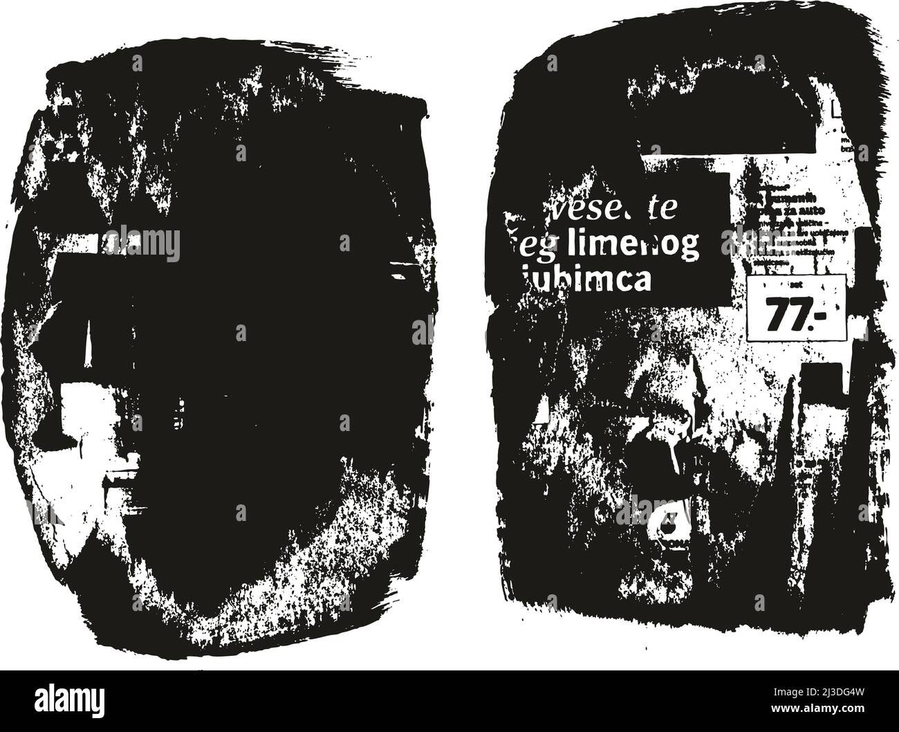 Ripped & Torn Paper Background Grunge Punk Style High Detail Abstract ...