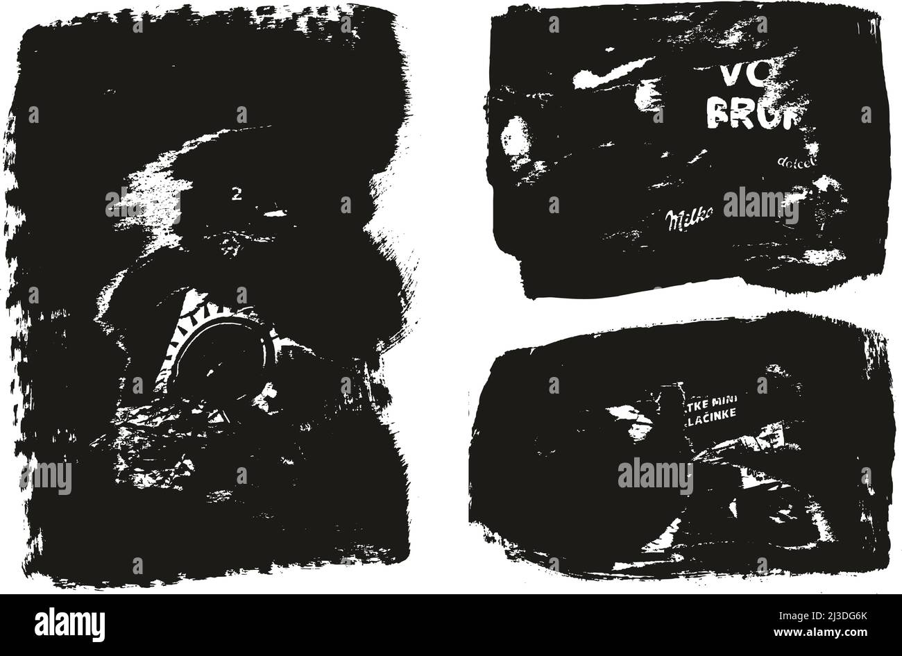 Ripped & Torn Paper Background Grunge Punk Style High Detail Abstract ...