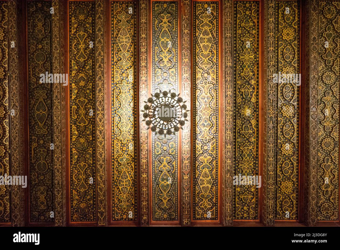 Architectural details, medieval moorish architecture, colorful wooden ...