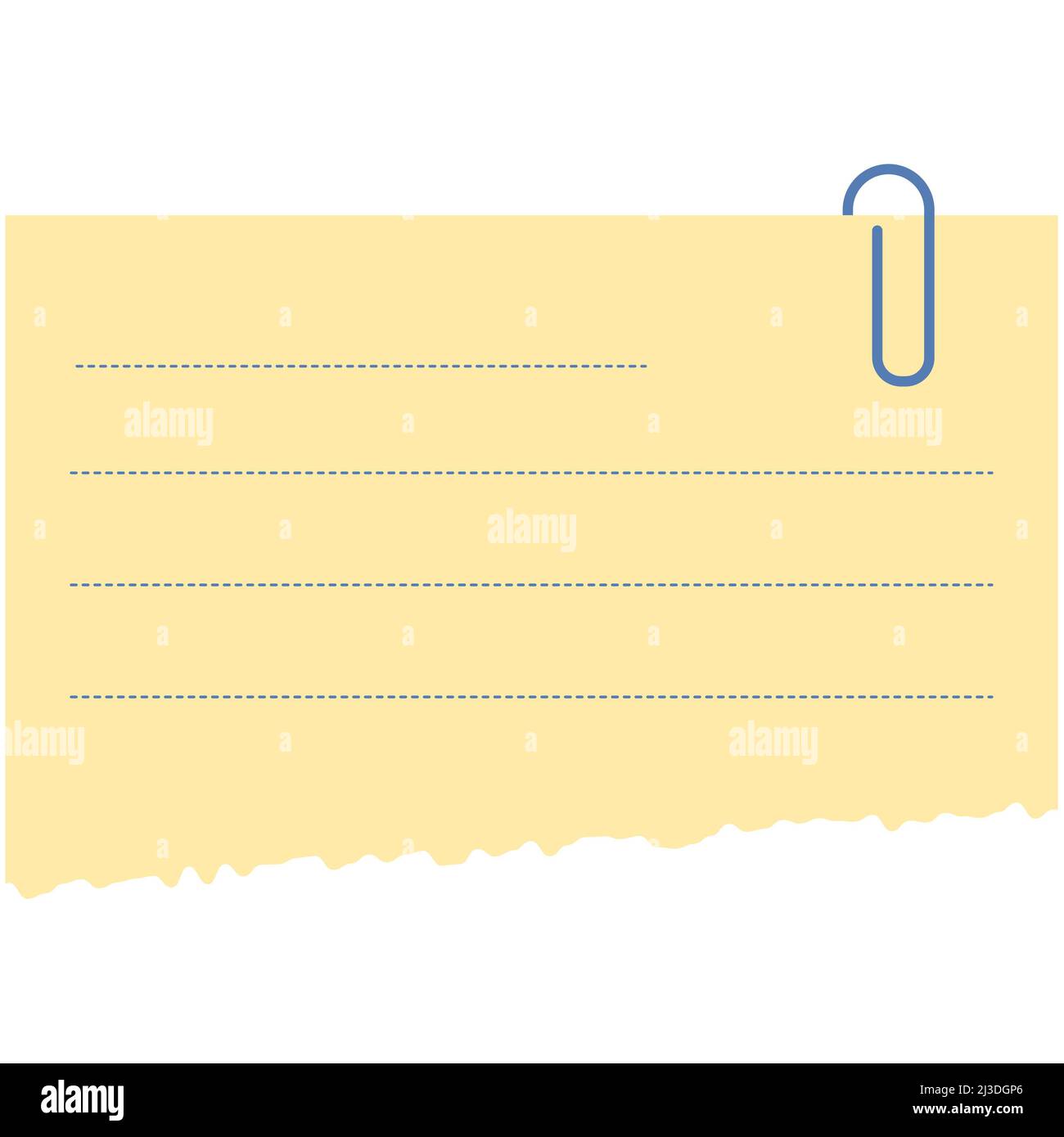 note paper illustration isolated on white background Stock Photo - Alamy