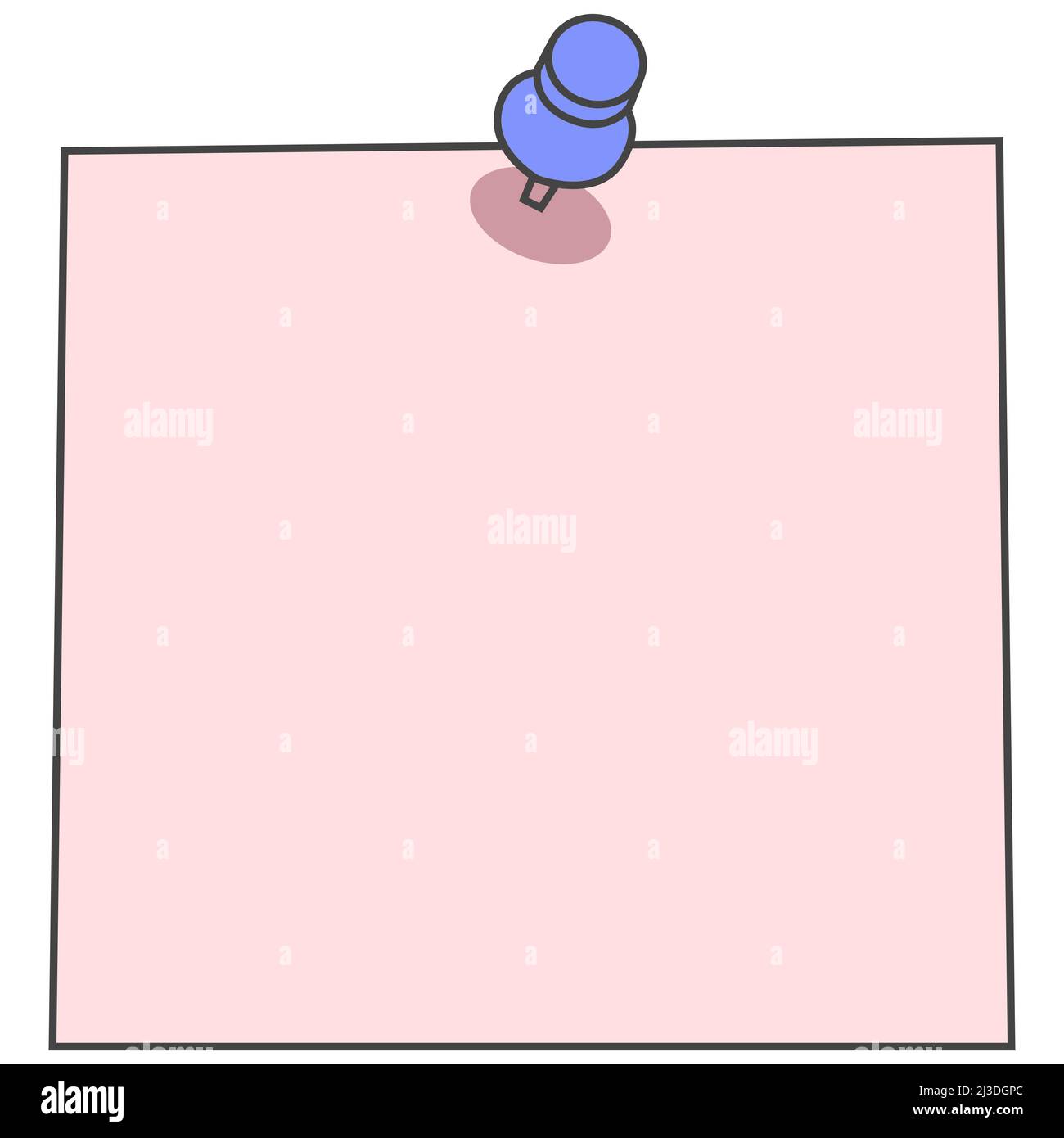 note paper illustration isolated on white background Stock Photo - Alamy