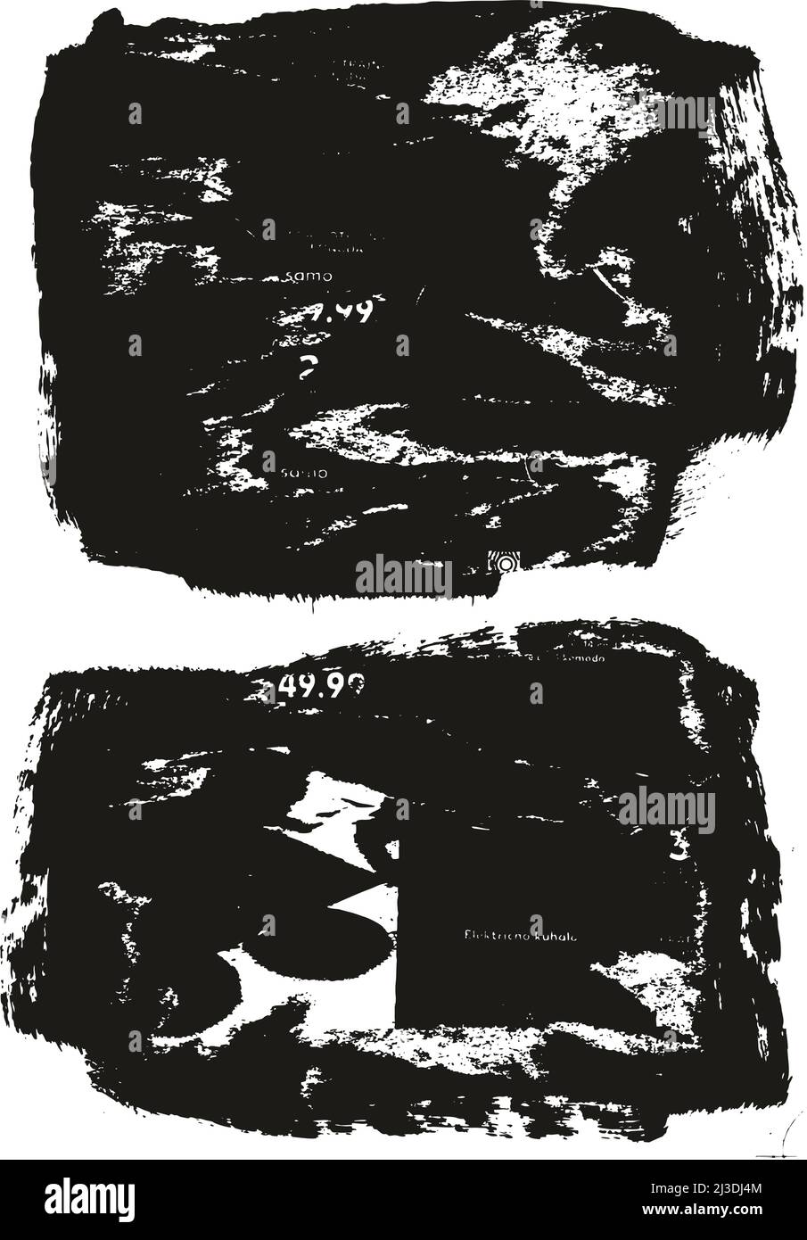 Ripped & Torn Paper Background Grunge Punk Style High Detail Abstract ...