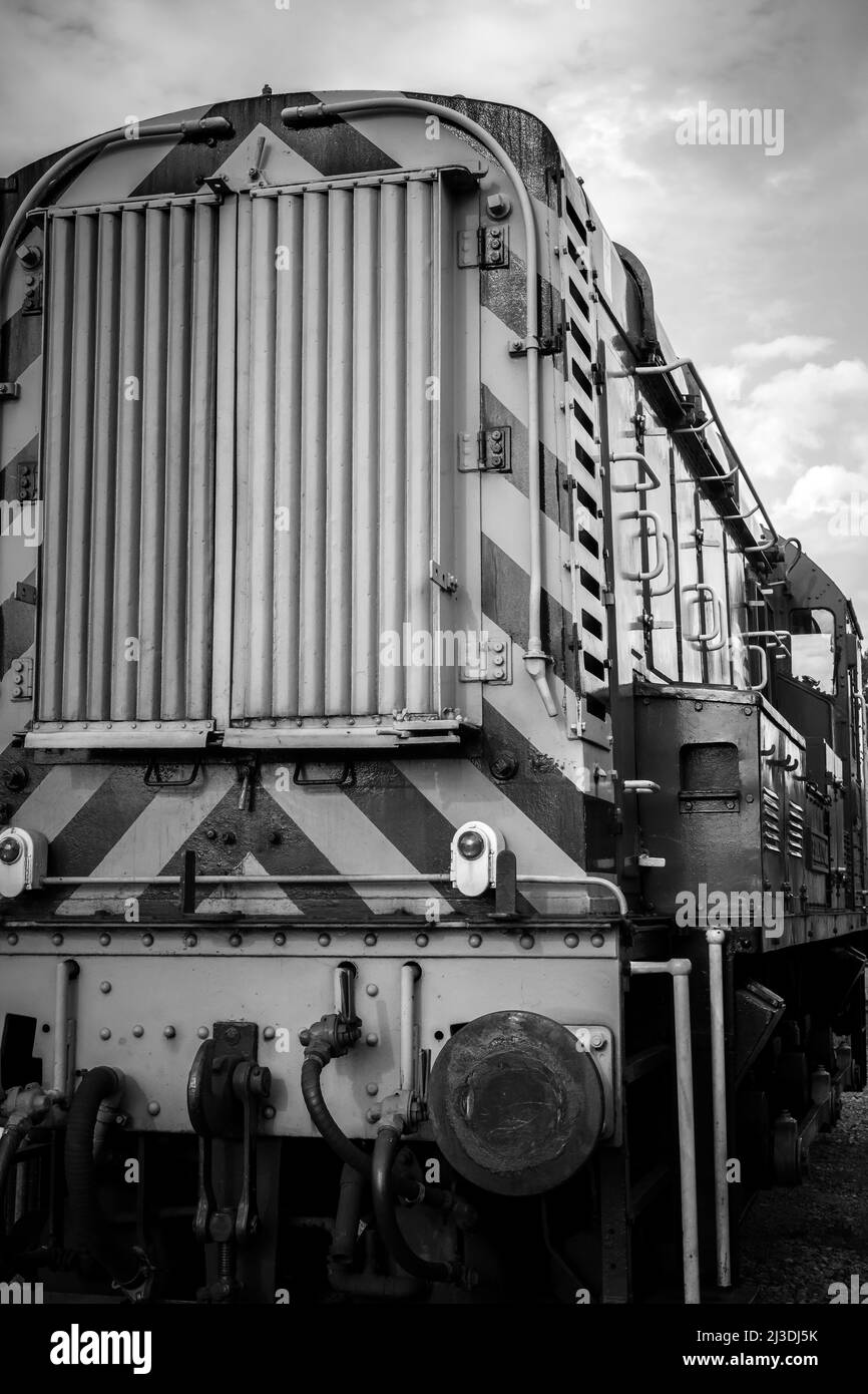 Diesel train motor Black and White Stock Photos & Images - Alamy