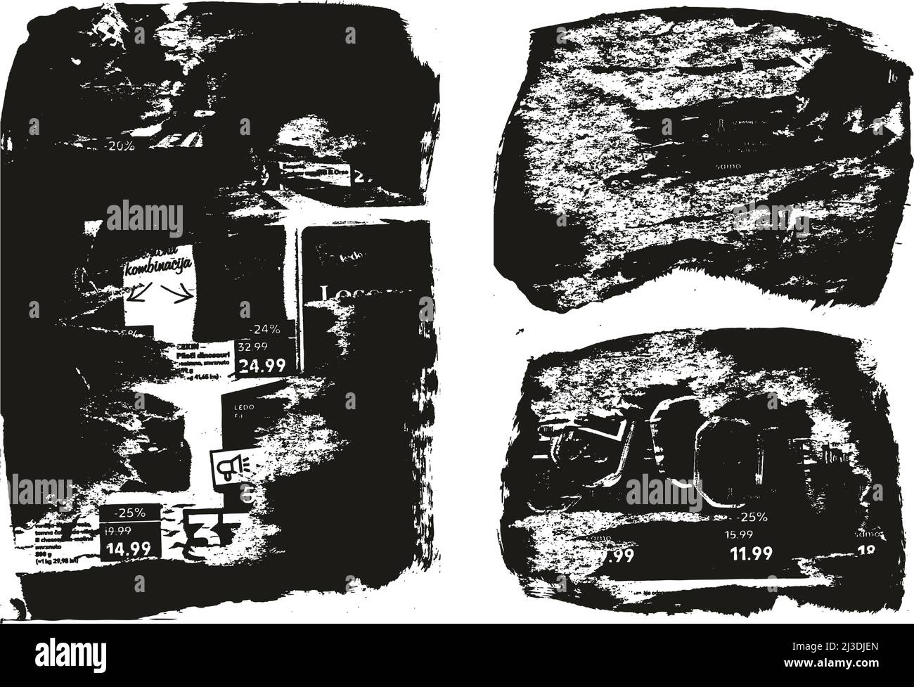 Ripped & Torn Paper Background Grunge Punk Style High Detail Abstract ...