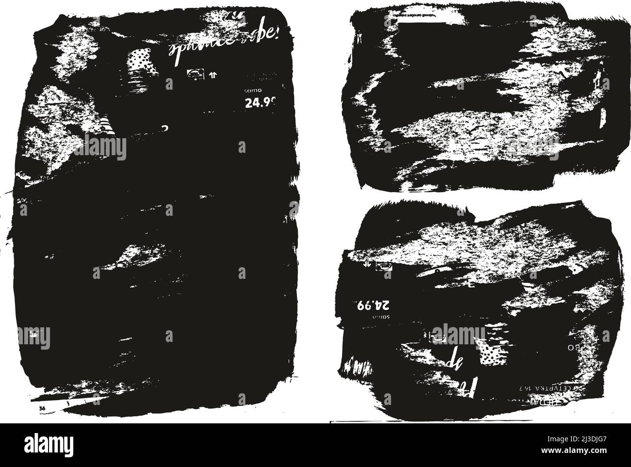 Ripped & Torn Paper Background Grunge Punk Style High Detail Abstract ...