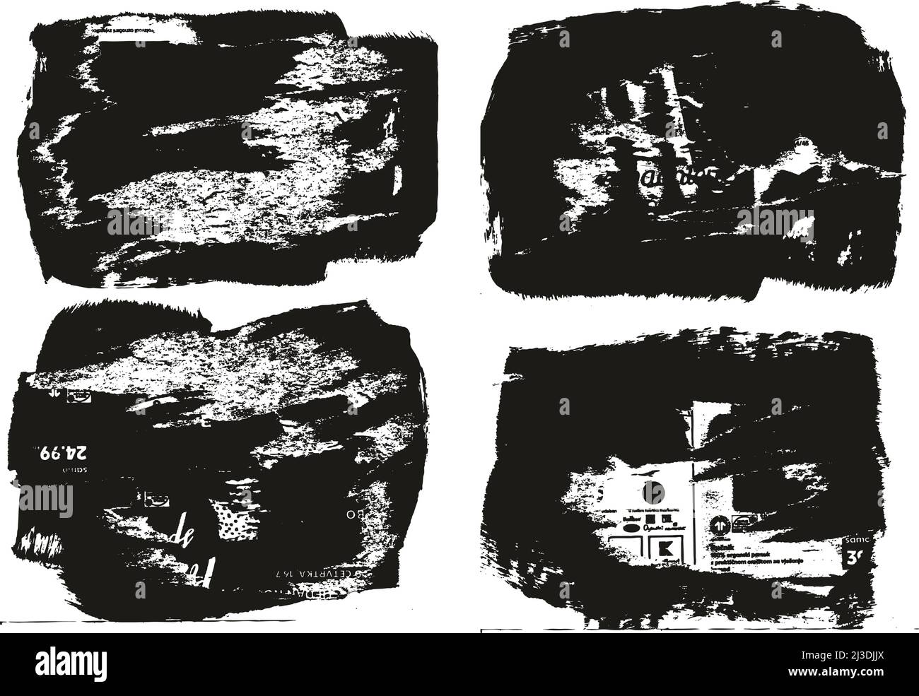 Ripped & Torn Paper Background Grunge Punk Style High Detail Abstract ...