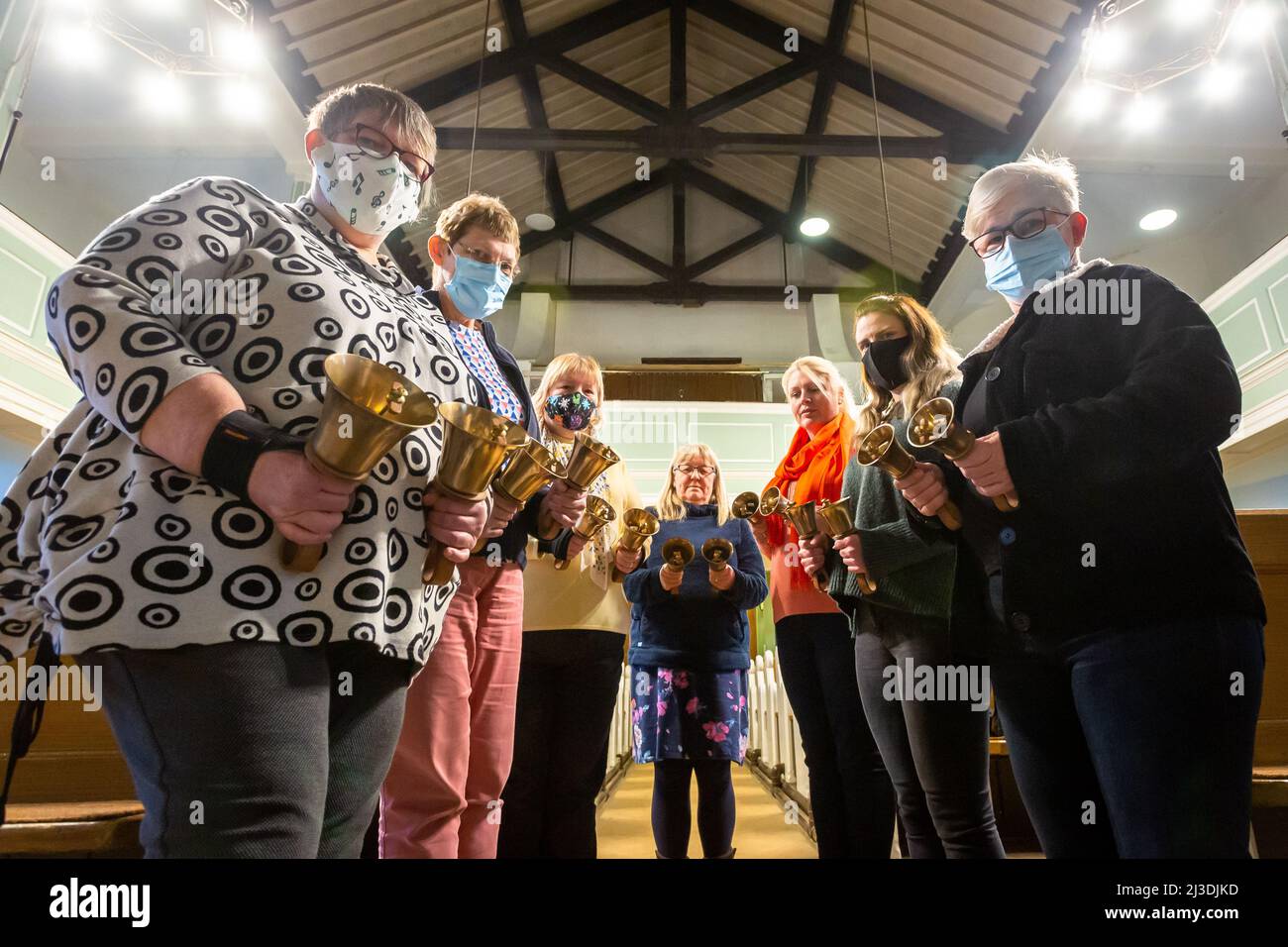 Hand bell ringers hi-res stock photography and images - Alamy