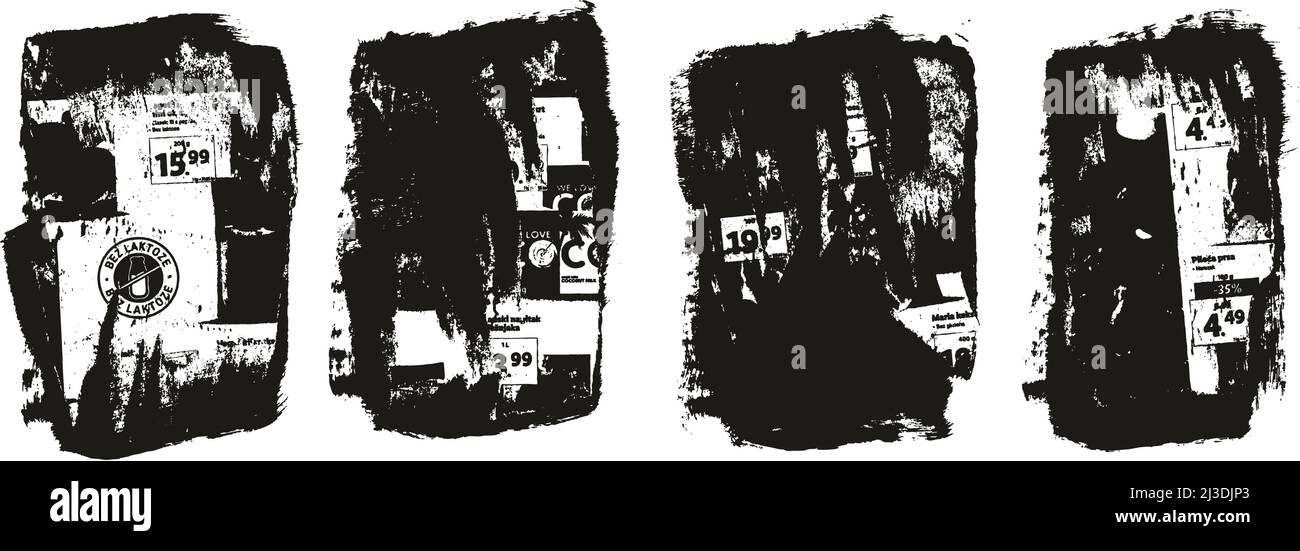 Ripped & Torn Paper Background Grunge Punk Style High Detail Abstract ...