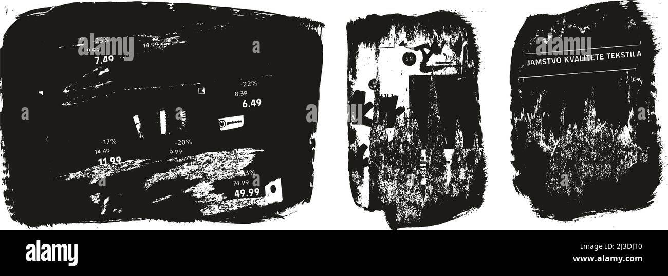 Ripped & Torn Paper Background Grunge Punk Style High Detail Abstract ...