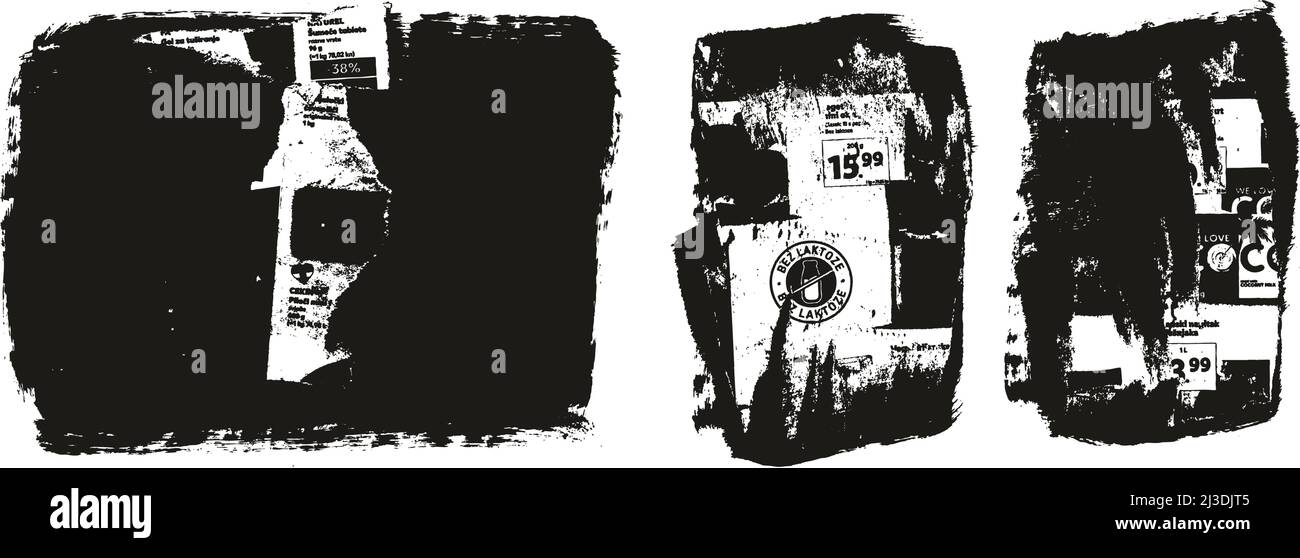Ripped & Torn Paper Background Grunge Punk Style High Detail Abstract ...